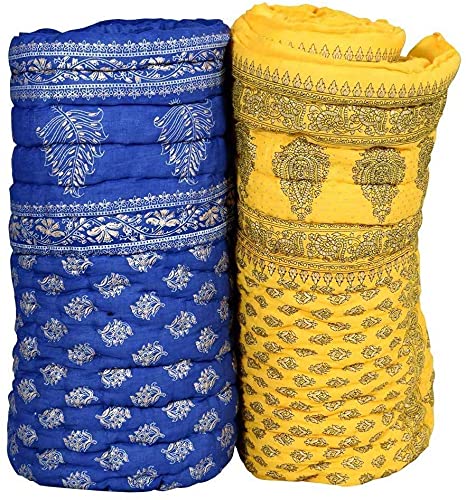 Buy THROW KING Single Bed Jaipuri Cotton Razai/rajai/Blanket Ac Quilt ...
