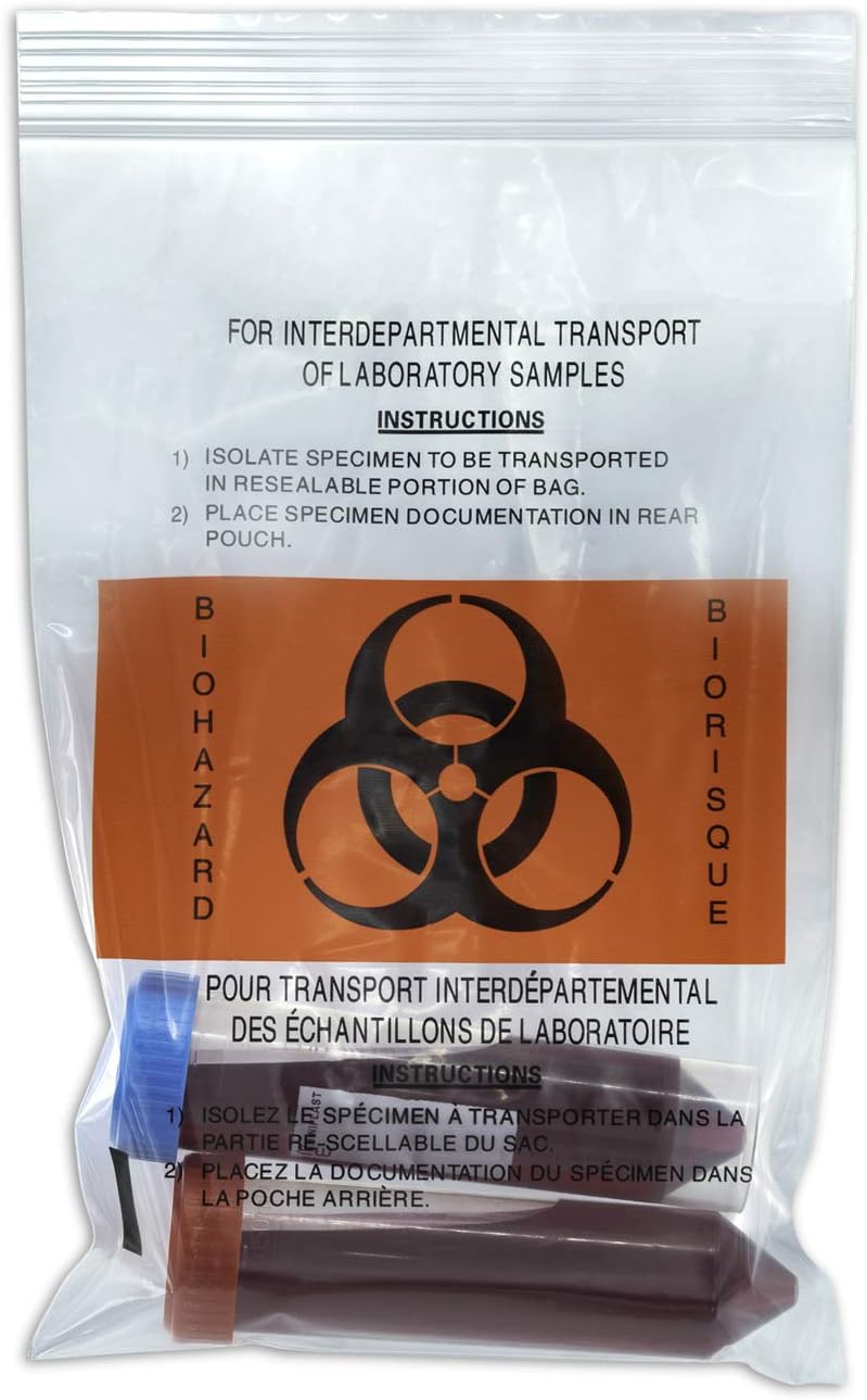 Amazon.com: Saris and Things SNT Biotech Biohazard Specimen Collection ...