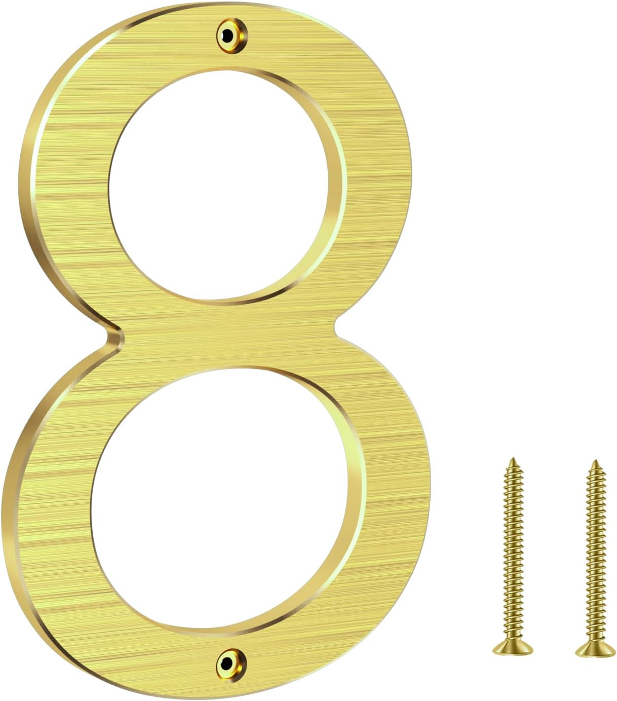 Amazon.com: Yafimea 8 Inch Large House Numbers for Outside, Modern Gold ...