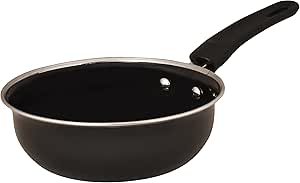 Amazon | Dright 小型タドカパン/フライパン/タリプカラディ/ディープカダイハンドル付きローハ/ロクハンドフラットボトム IH ...