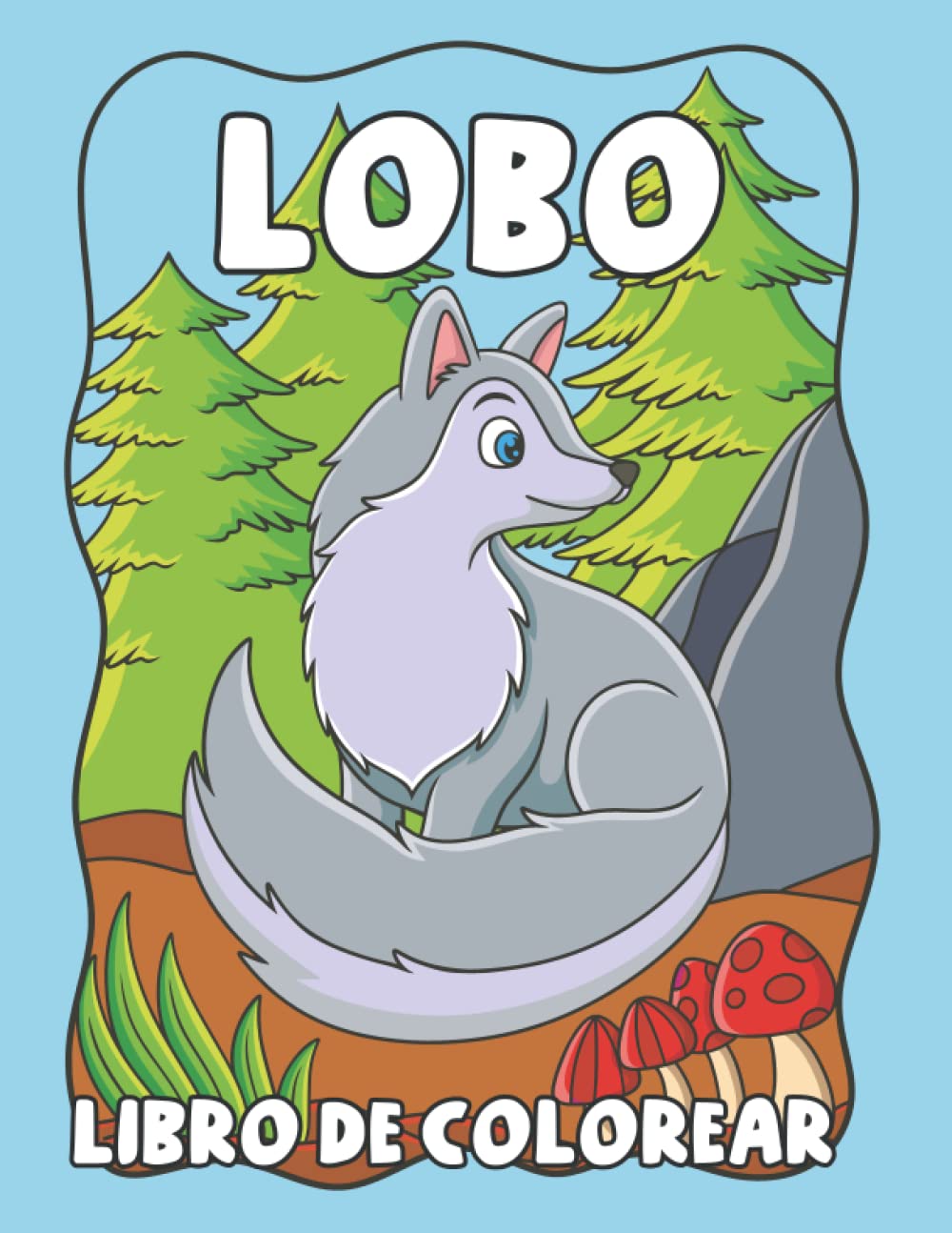 Lobo Libro De Colorear Una Coleccion Unica De 50 Paginas | Desertcart ...