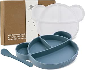 Miracle Baby Silicone Suction Plate Toddler Self Feeding Plates ...