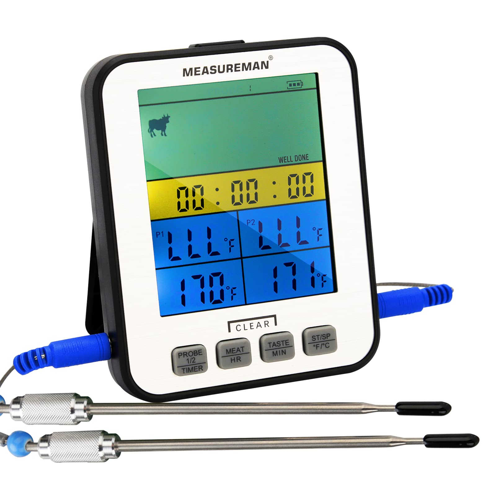 Snapklik.com : MEASUREMAN Digital Meat-Thermometer Instant-Read Food ...