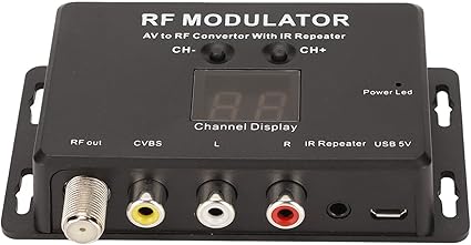 Amazon.com: UHF Modulator, Mini AV to RF Modulator, UHF TV Link ...
