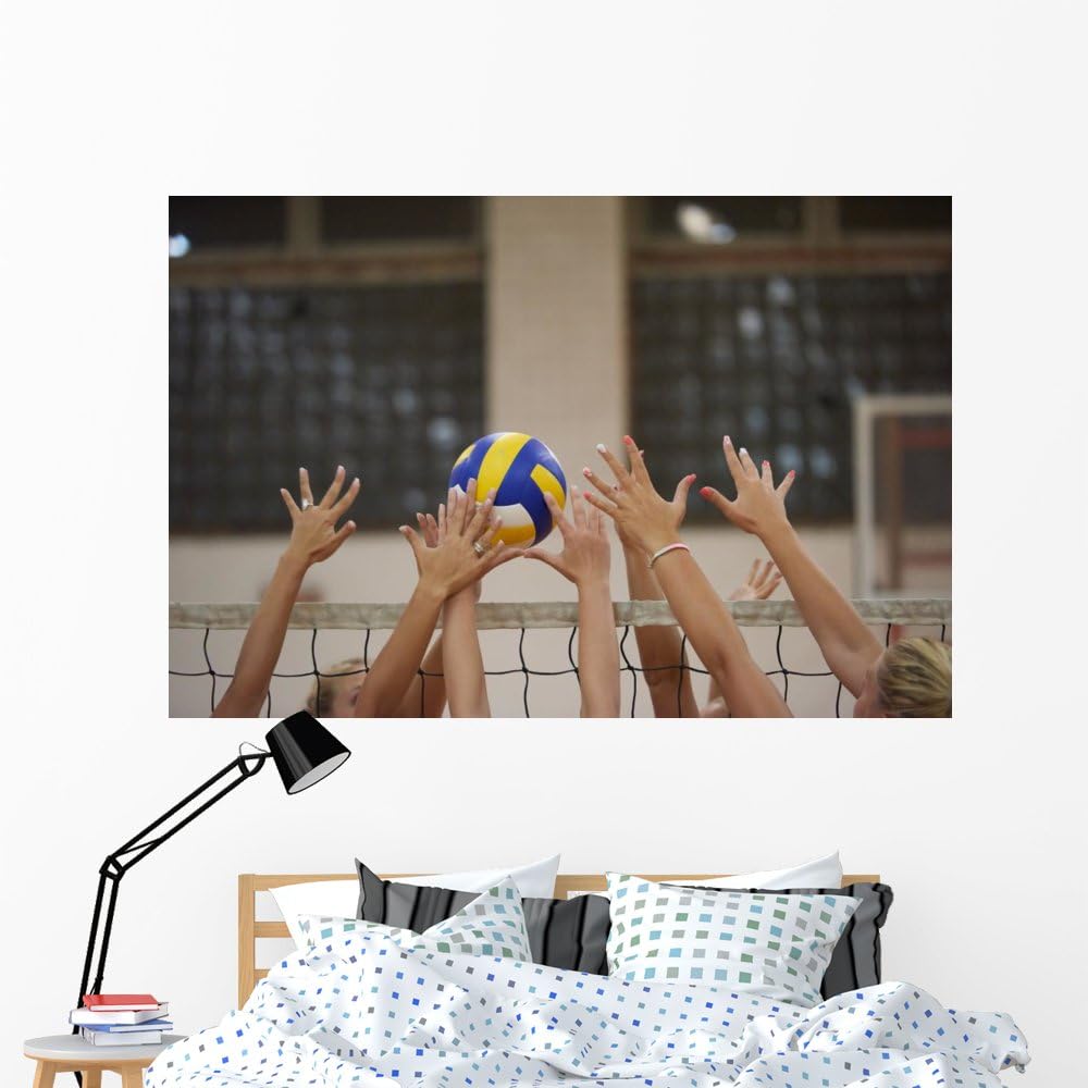 Amazon.com: Wallmonkeys Volleyball Wall Mural Peel and Stick Graphic ...