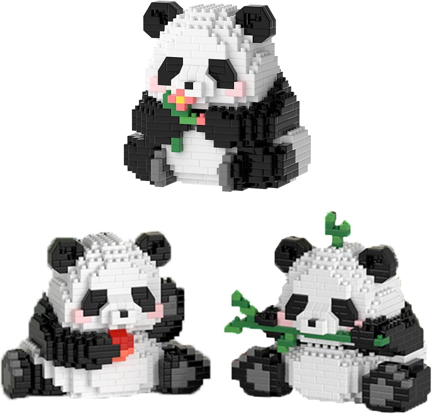 720 Pcs Panda Mini Building Blocks Sets Cute Animals Building Sets ...