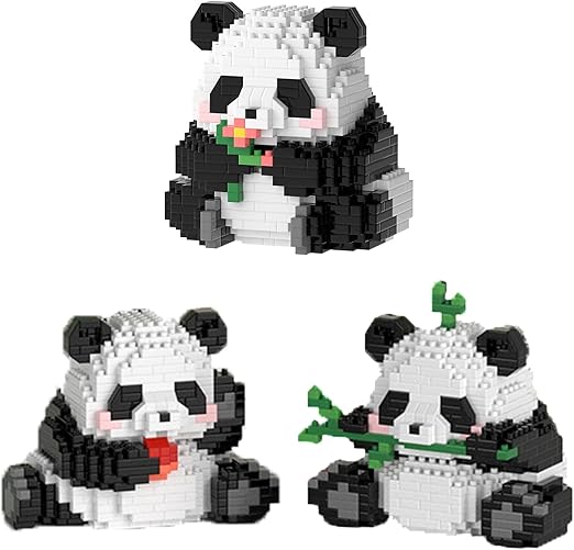 720 Pcs Panda Mini Building Blocks Sets Cute Animals Building Sets ...