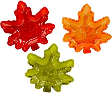 Amazon.com: 3 Pack of Fall Autumn Leaf Candy Dishes
