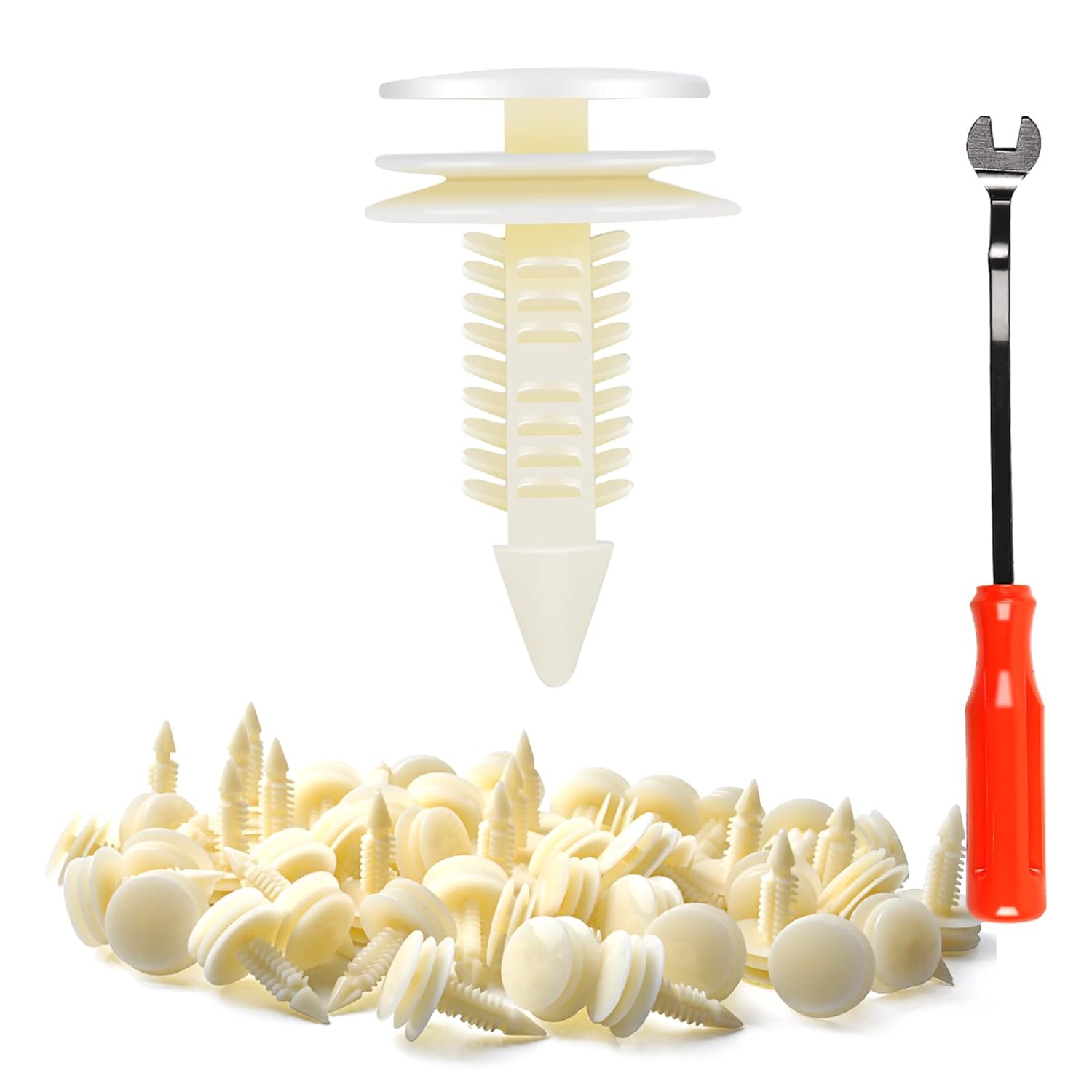 Amazon.com: OTUAYAUTO 100PCS Front Door Trim Panel Retainer Clips ...