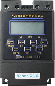 Amazon.com: Electrical Buddy Timer Switch KG316T-B 220V DIN-rail LCD ...