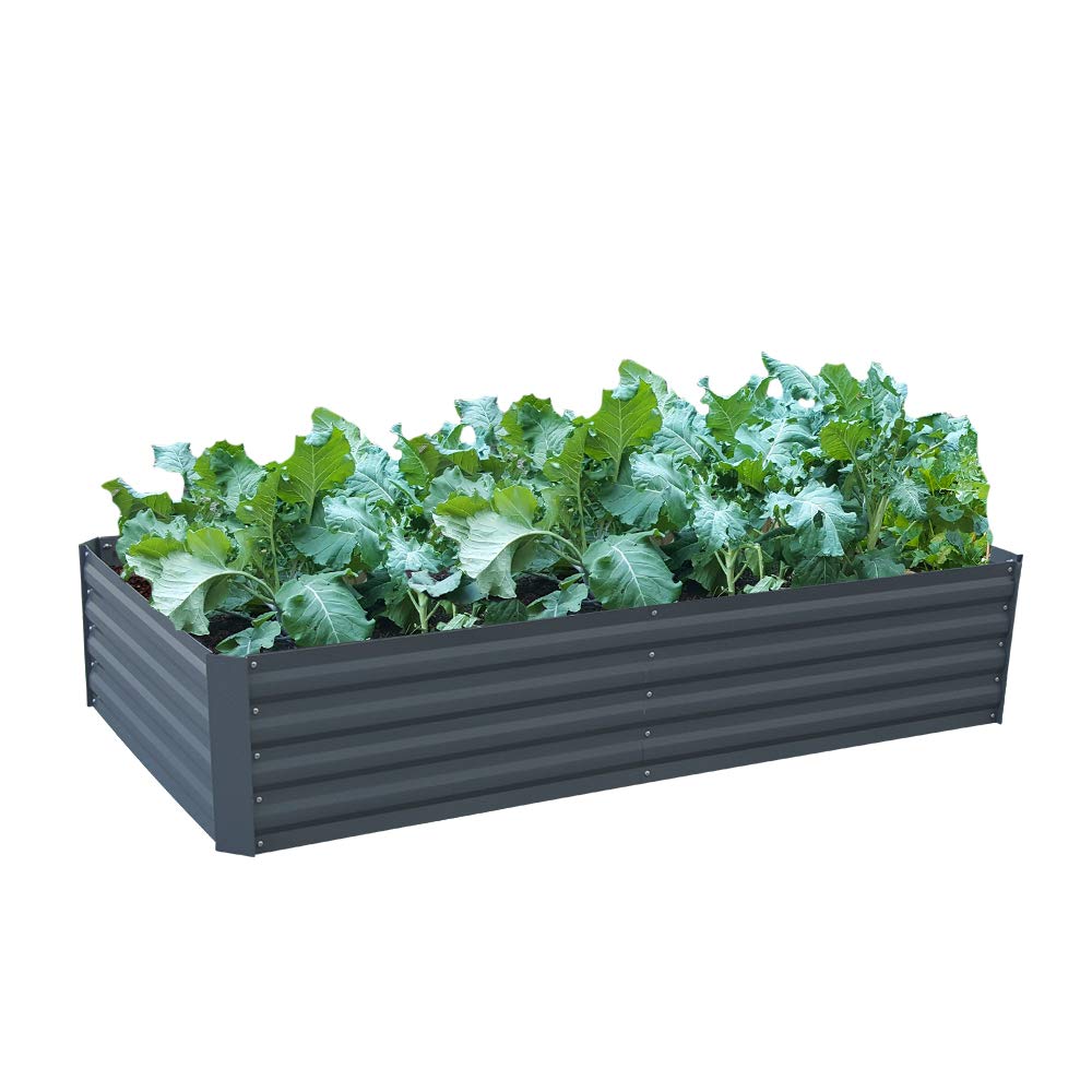 Buy Galvanized Steel Raised Garden Bed Kit Extra Height Elevated Er Box