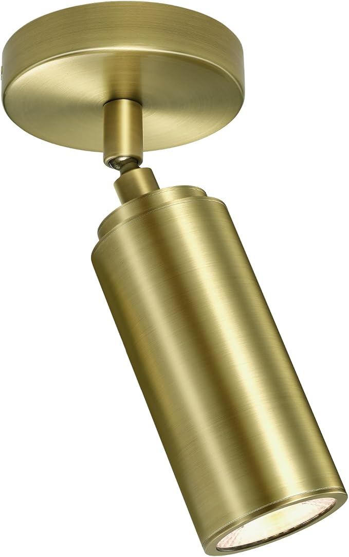 PIOUTNF Brass Ceiling Spotlight, Hardwired LED Ceiling Spot Lights ...