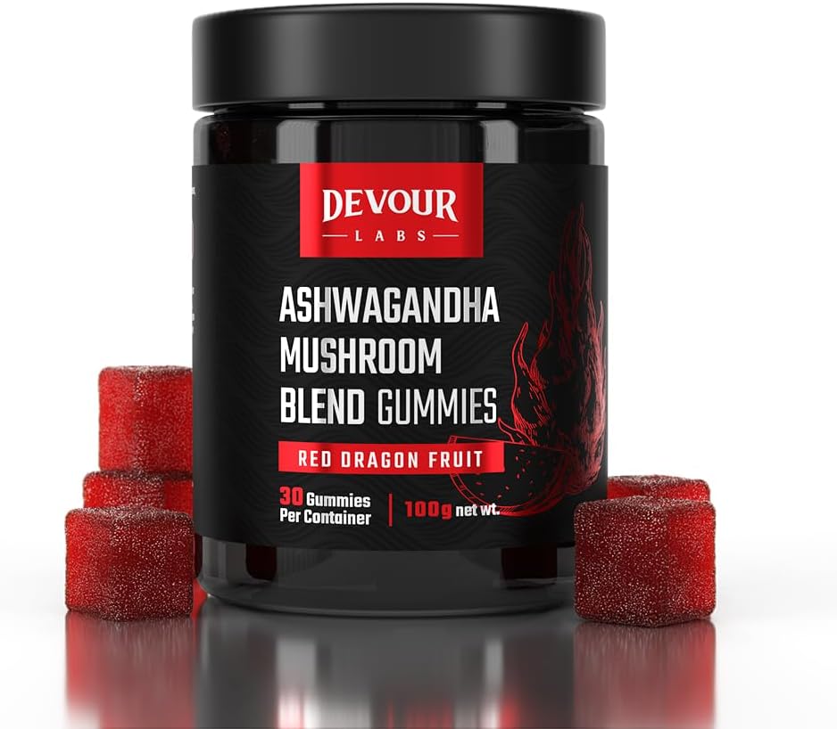 Amazon.com: Devour Ashwagandha Mushroom Blend Supplement Extract ...