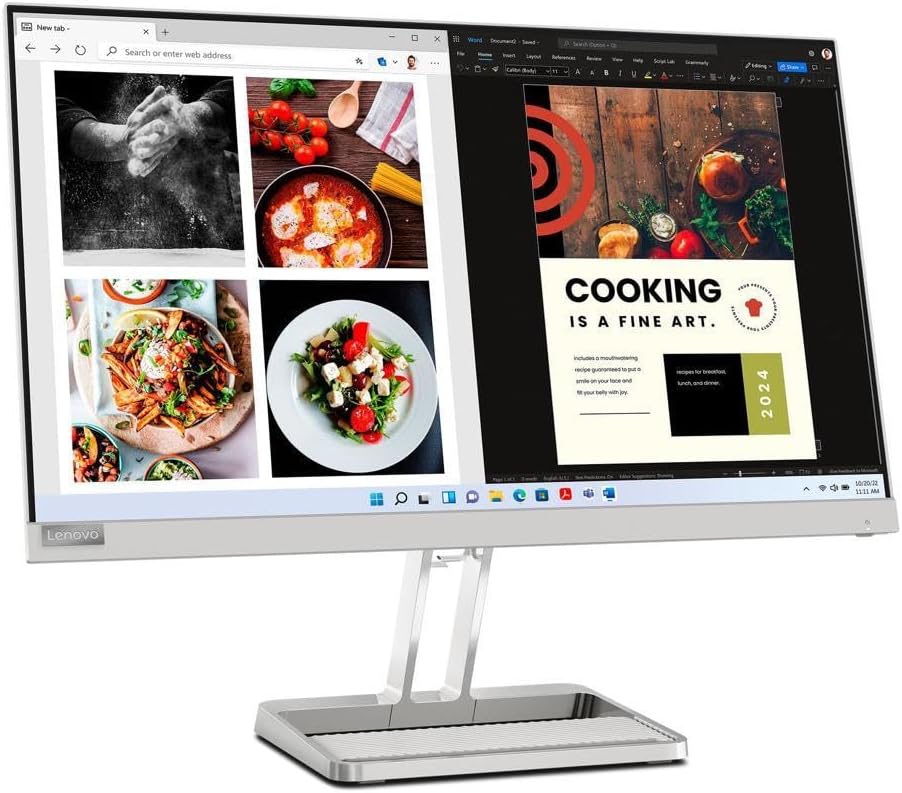 Amazon.com: Lenovo L24i-40 PC Monitor, 23.8” IPS Panel, FHD Resolution ...