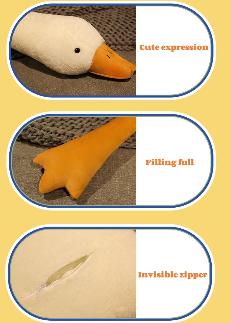 Snapklik.com : Giant Goose Stuffed Animal, 51.1 Inch Soft Goose Plush ...