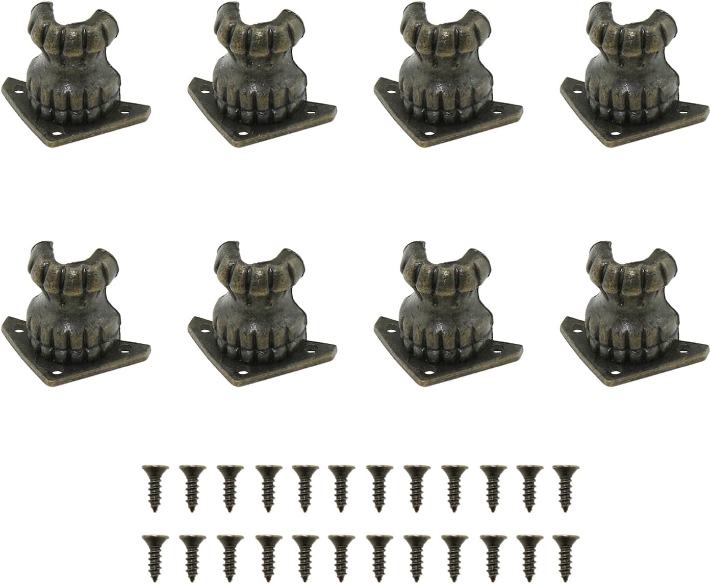 Amazon.com: DGZZI 8PCS Wooden Box Feet Hardware Antique Jewellery Box ...