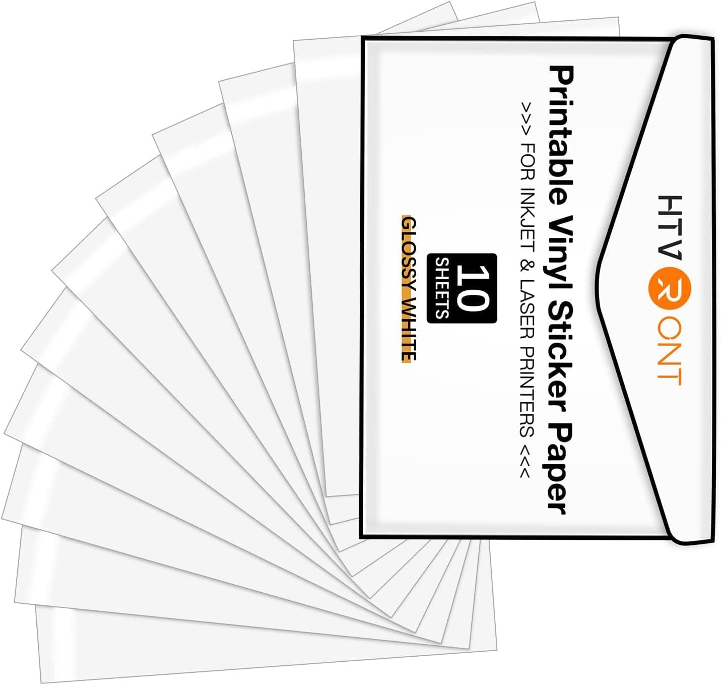 Printable Vinyl For Inkjet Laser Printer HTVRONT 10 Sheets Glossy printable-vinyl-for-inkjet-laser-printer-htvront-10-sheets-glossy