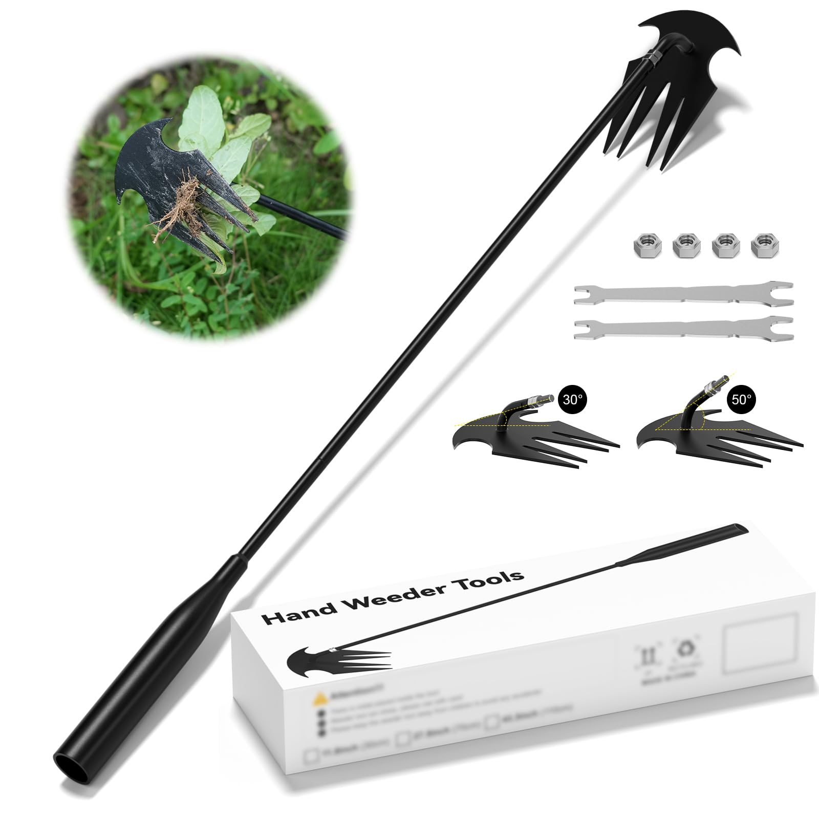 Amazon.com : Stand Up Weeder Hand Tool, Long Handle Weed Puller Tool ...