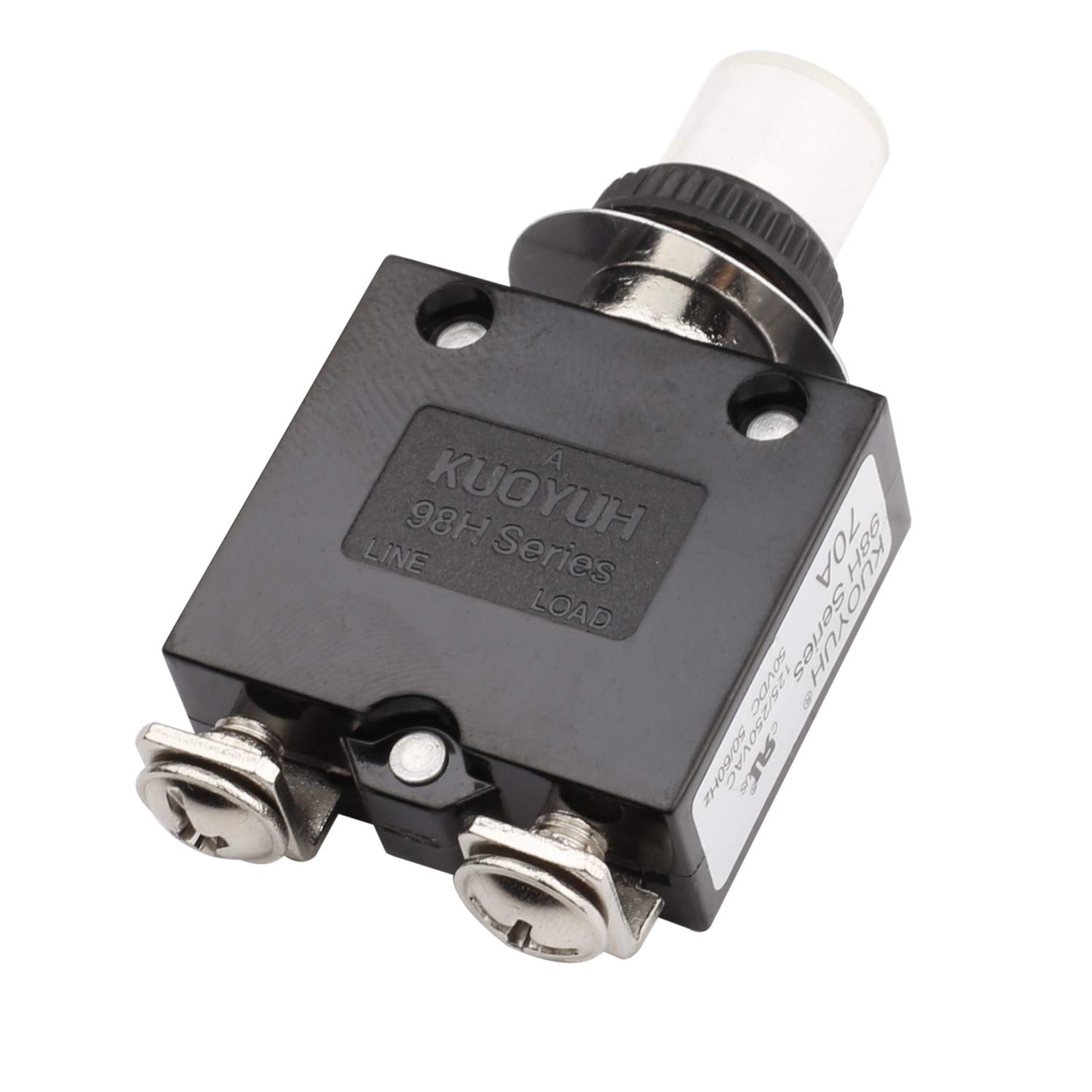 15 Amp Circuit Breaker KUOYUH 88 Series Quick Connect Terminals Push-to ...