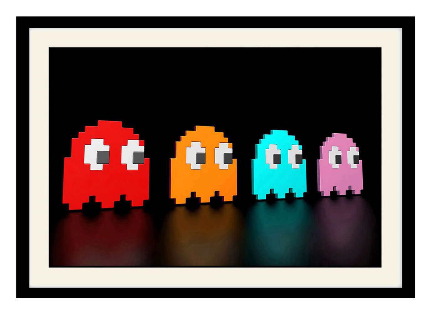 ArtStory Wooden Pac-Man Framed Wall Painting (30 cm x 20 cm x 2.5 cm ...