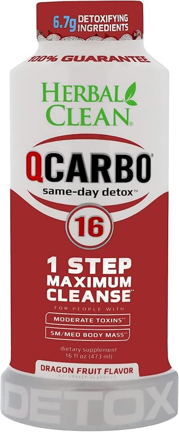 Amazon.com: Herbal Clean - QCarbo, Same-Day Premium Detox Drink, Dragon ...