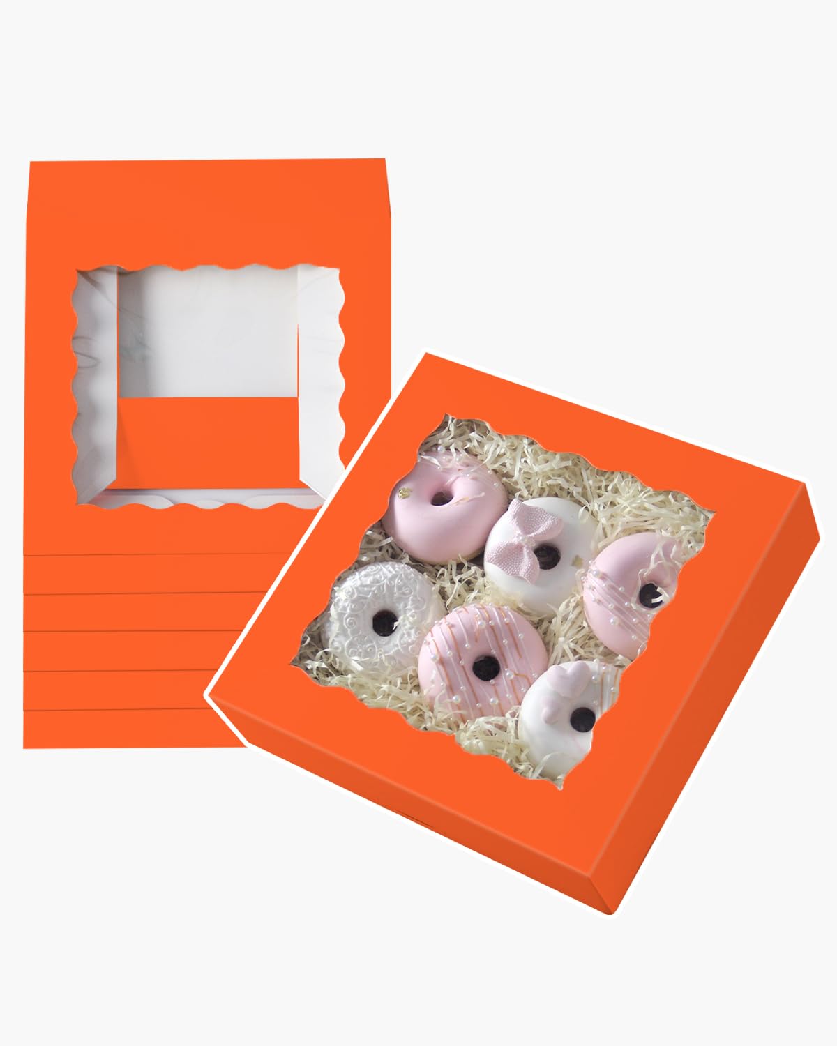 Snapklik.com : Qiqee Auto-pop Up Orange Pie Boxes