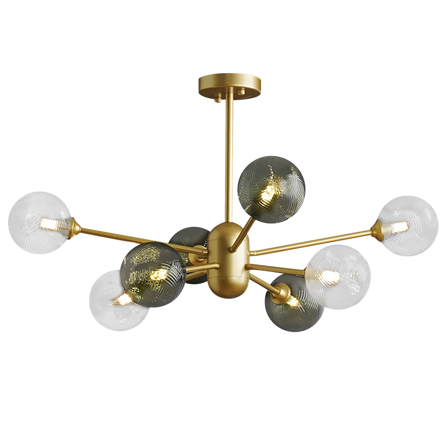 Amazon.com: KCO Lighting Modern 8-Light Globe Sputnik Chandelier Light ...