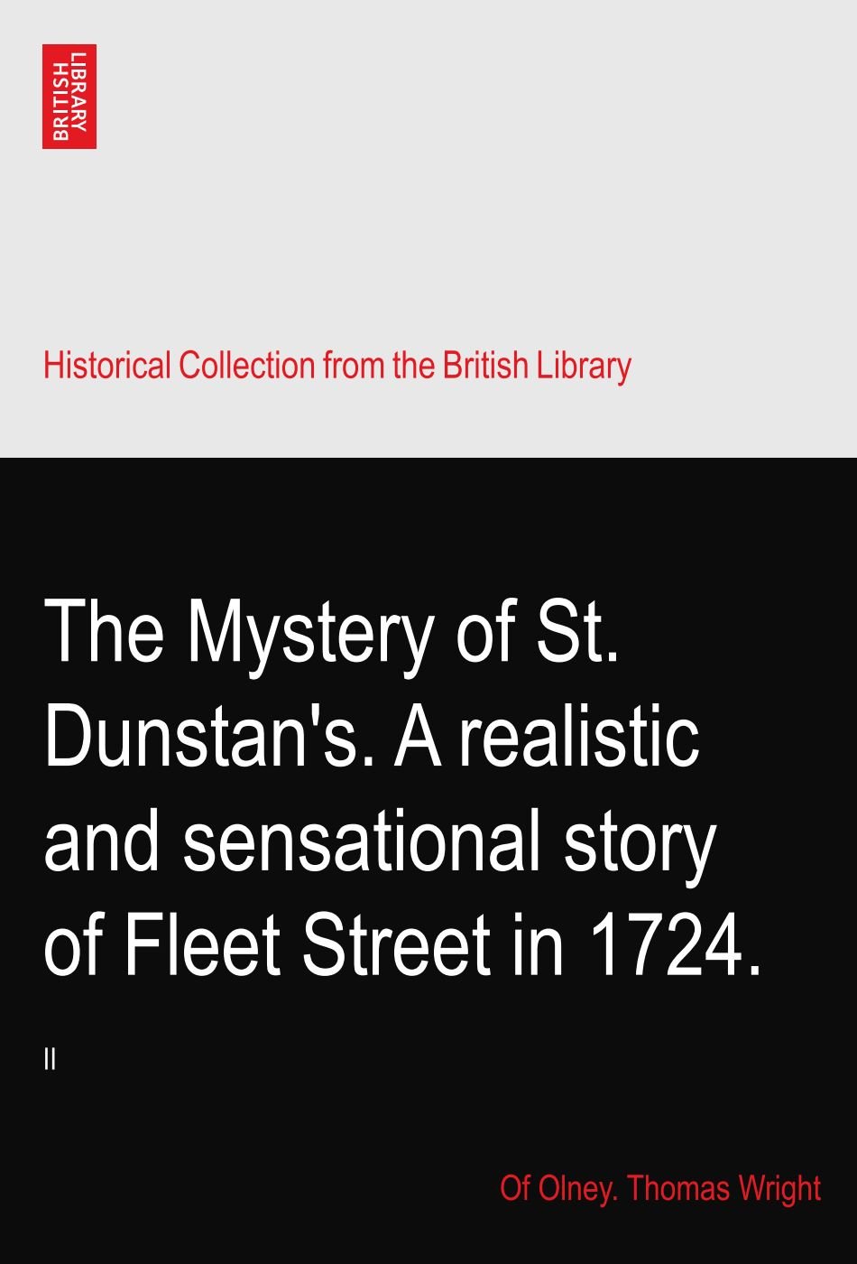 Amazon.com: The Mystery of St. Dunstan's. A realistic and sensational ...