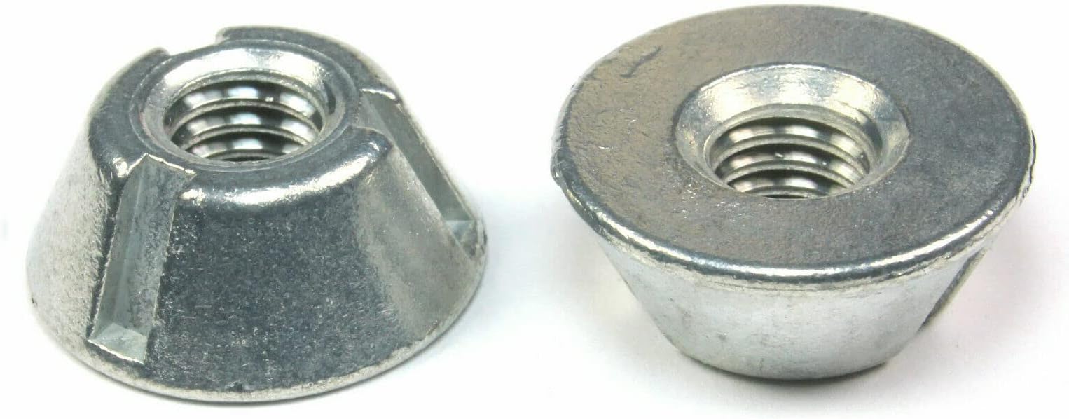 Amazon.com: Tri-Groove Tamper Proof Security Nuts Zamak 5 Zinc 3/8"-16 ...