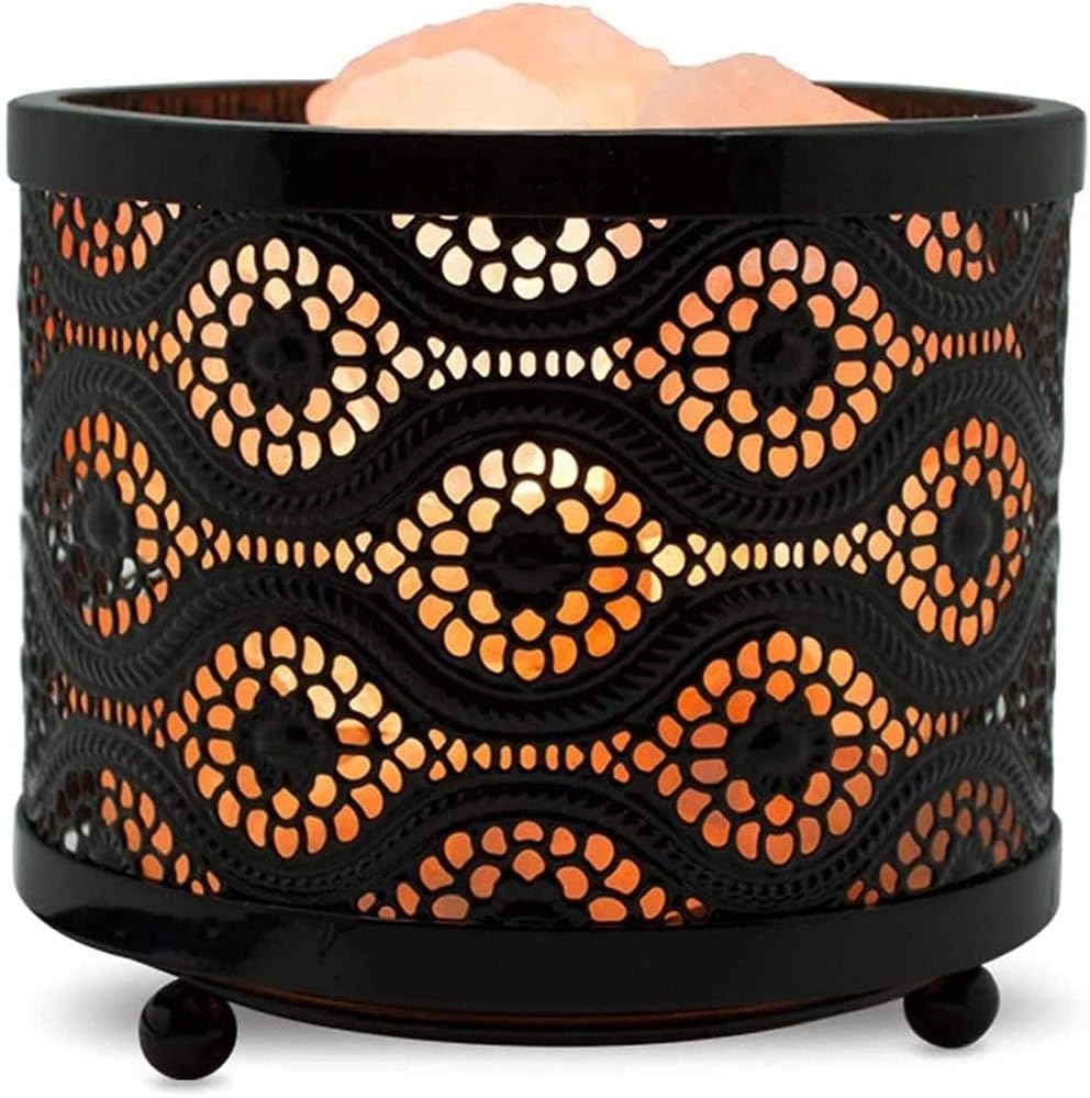 Amazon.com: Himalayan Glow Natural Himalayan Salt Lamp with Crystal ...