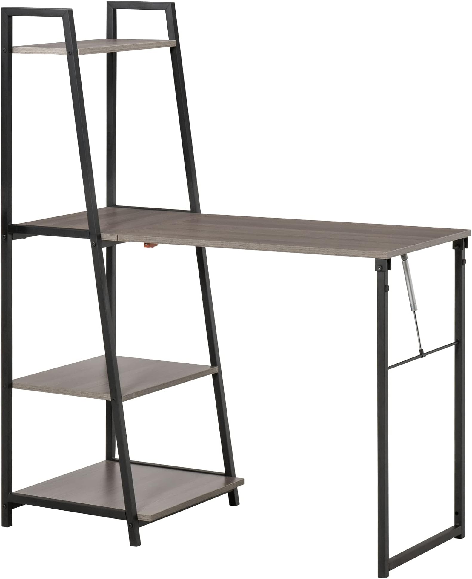 HOMCOM Bureau Pliable Rabattable - Bureau bibliothèque 2 en 1-4 ...