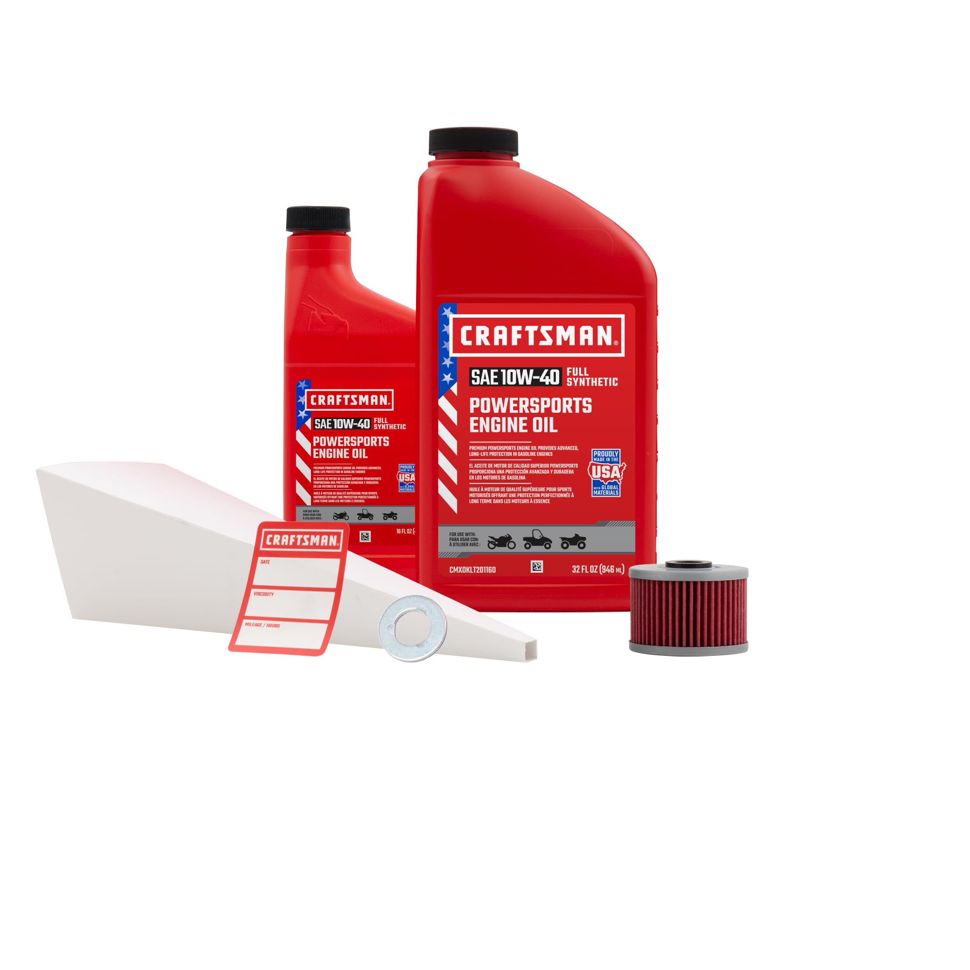 Amazon.com: CRAFTSMAN Oil Change Kit compatible with Kawasaki KSR110 ...