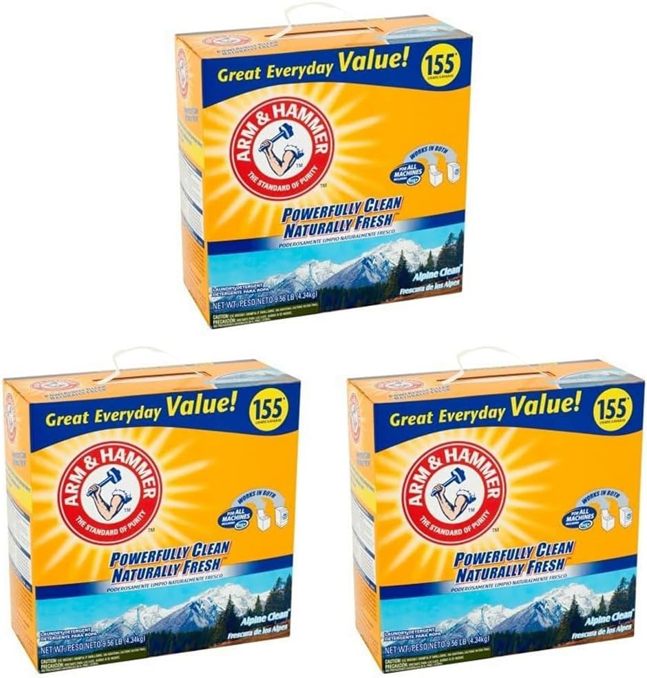 Amazon.com: Arm & Hammer Powder Laundry Detergent - Alpine Clean - 155 ...