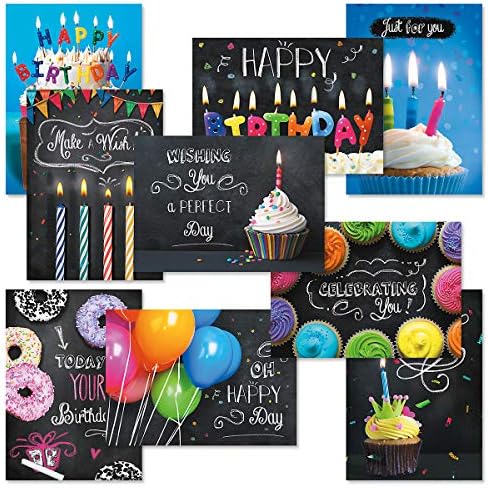 Current Bright Blackboard Birthday Greeting Card Value Pack – Set of 18 ...
