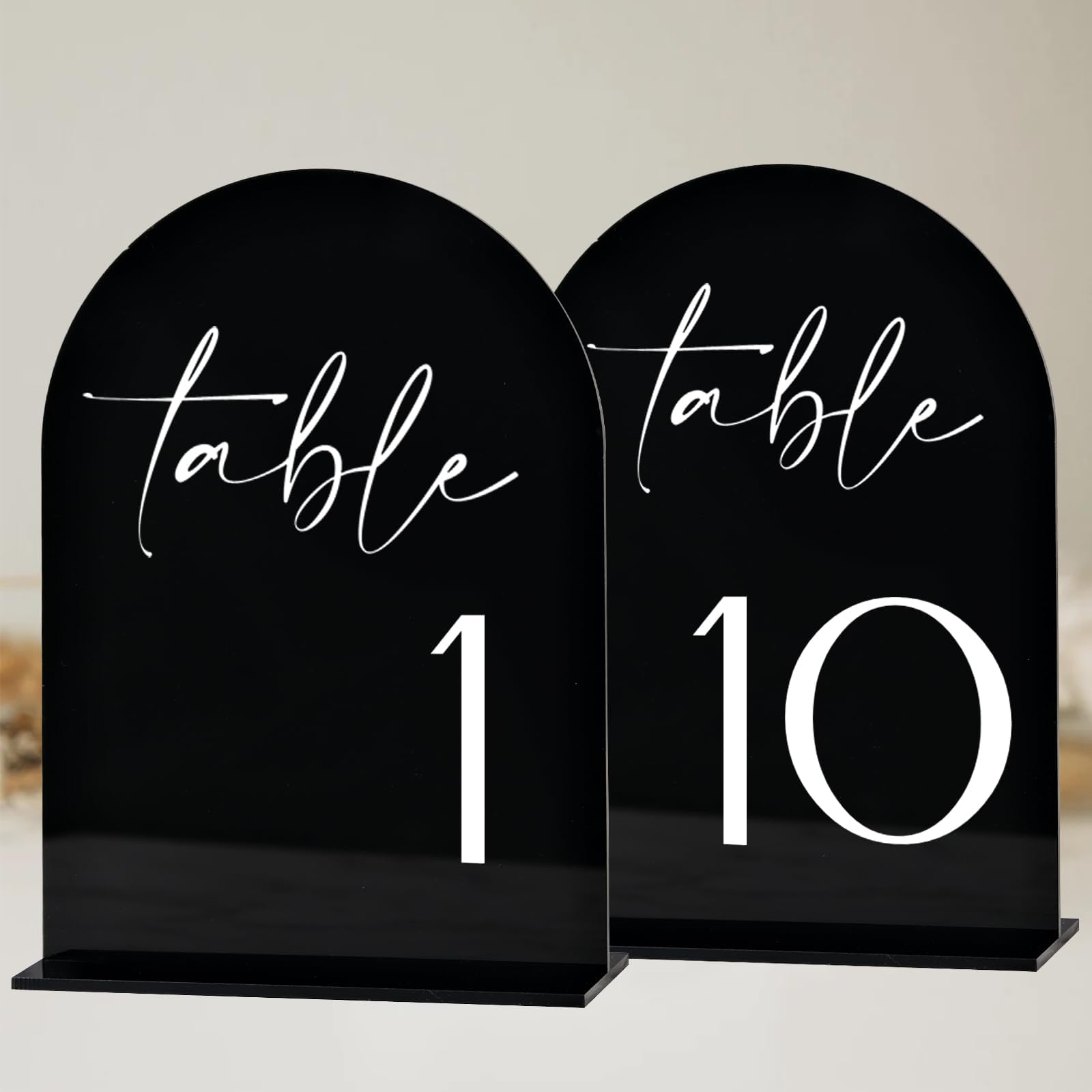 Amazon.com: Table Numbers for Events/Weddings - 1-20 Numbered Acrylic ...