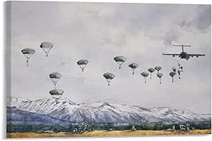 Amazon.com: US Army Airborne Poster HD Paratrooper Wall Art Decoration ...