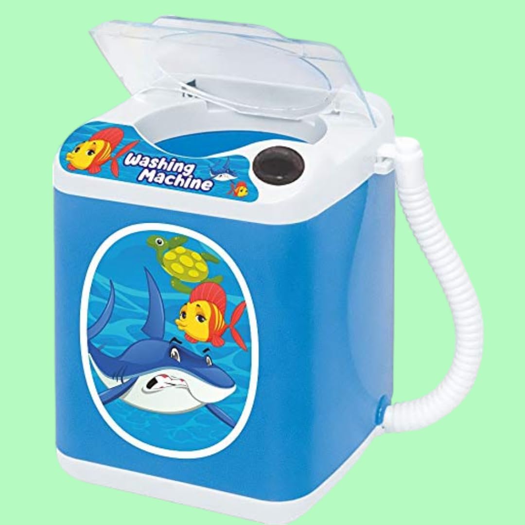 Buy KIDDOYS Plastic Miniature Non Operational Battery Washing Machine ...