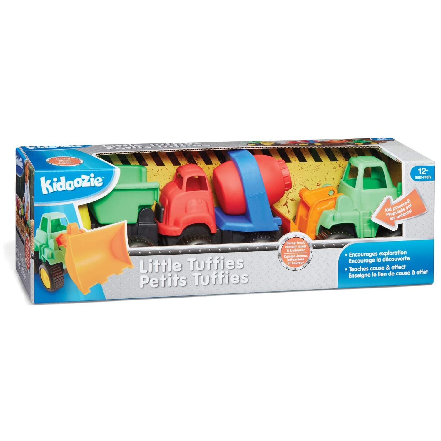 Amazon.com: Kidoozie Little Tuffies - Play Construction Toy Trucks for ...
