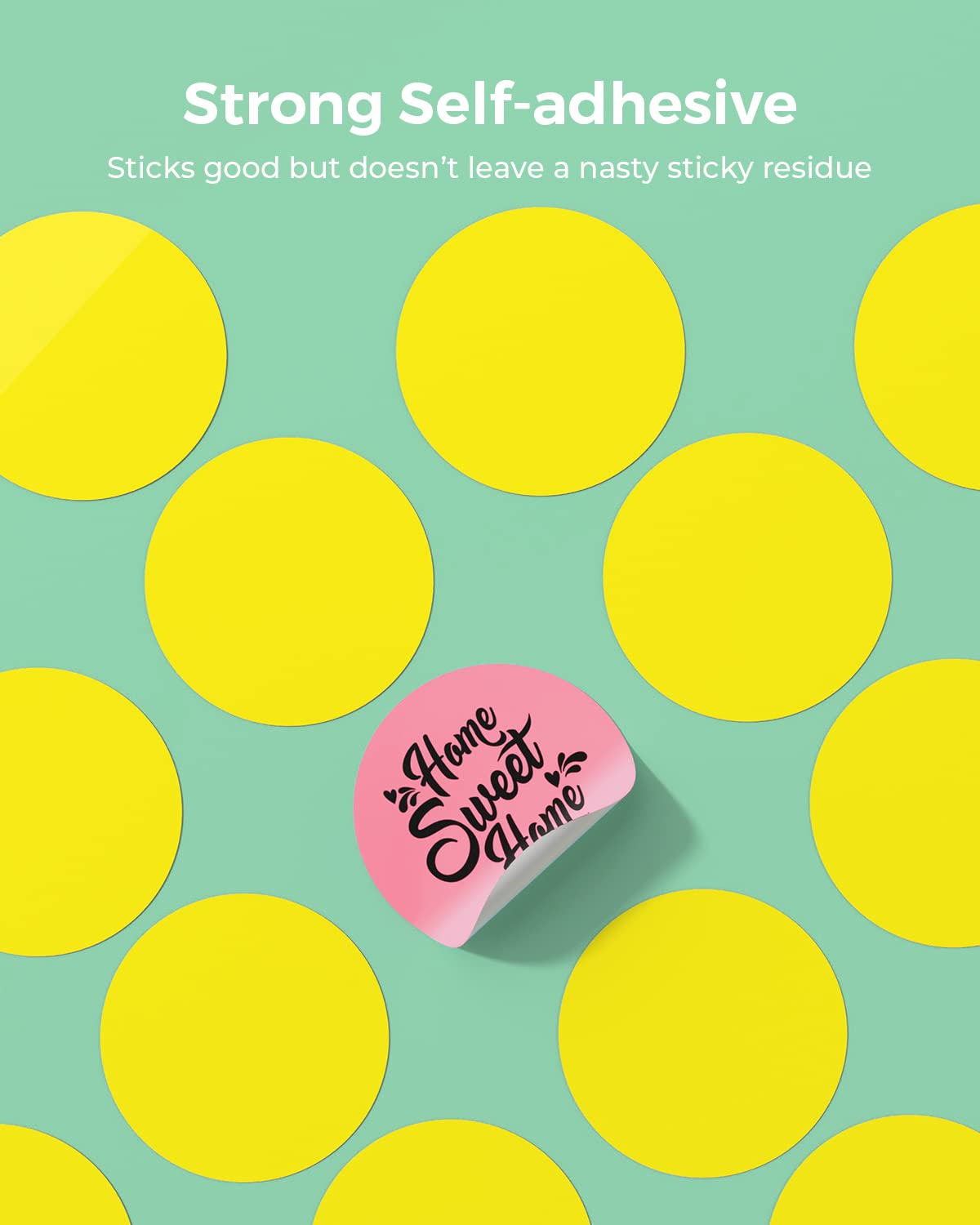 Snapklik.com : 2 Inch Circle Color Thermal Sticker Labels, Self ...