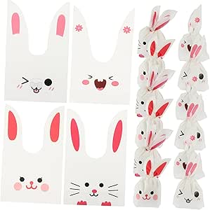 Amazon.co.jp: MARMERDO 200pcs Jack Rabbit Candy Bags Birthday Candy ...
