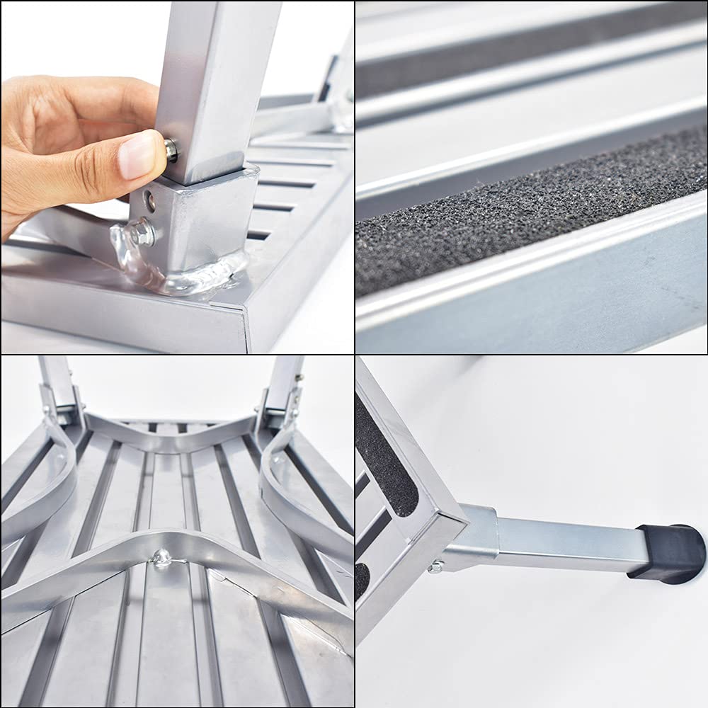 Trailer Folding Work Platform Dolly Cart With Wheels Shop Work