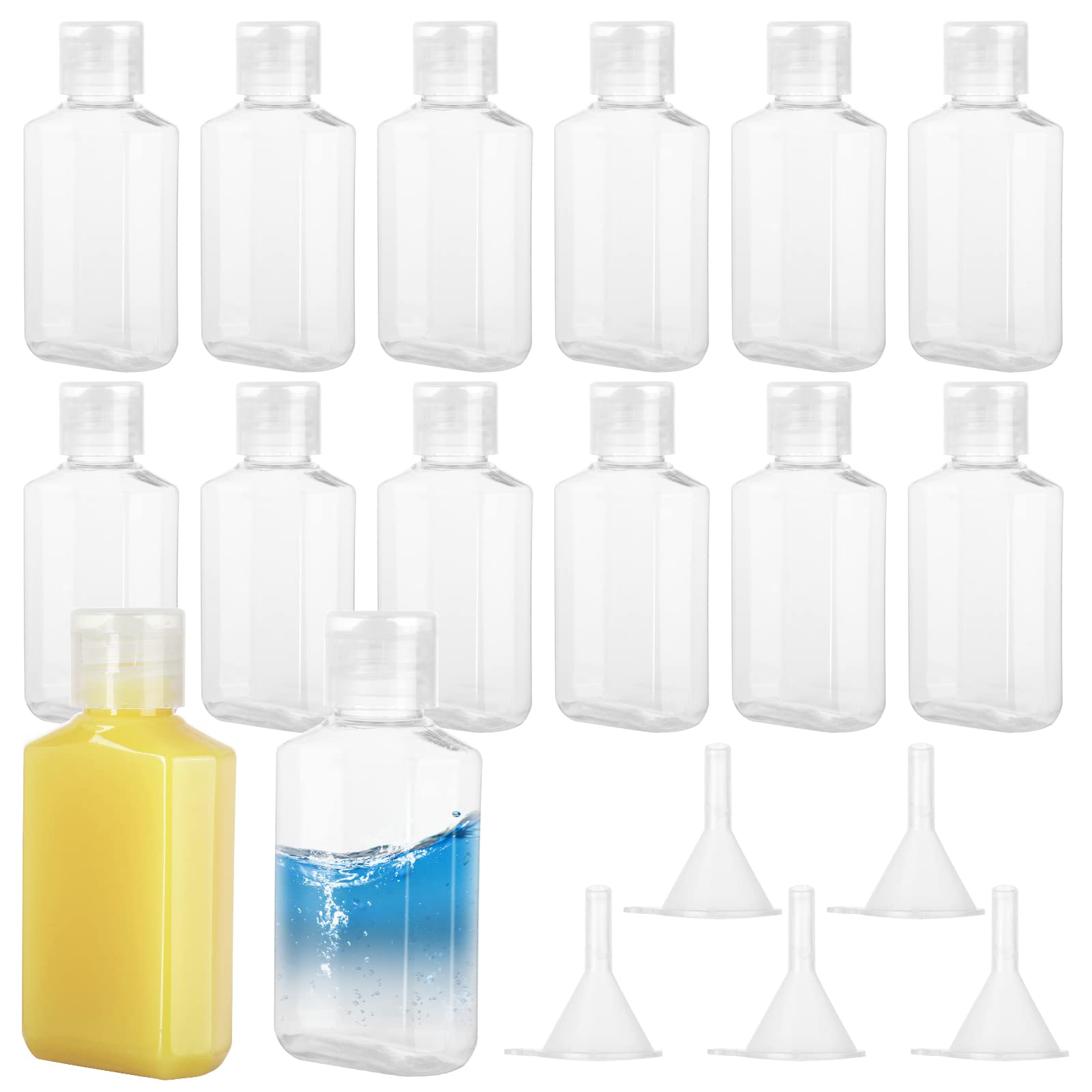 Amazon.com: CYEAH 100 PCS 2 Oz Empty Hand Sanitizer Bottles, Clear ...