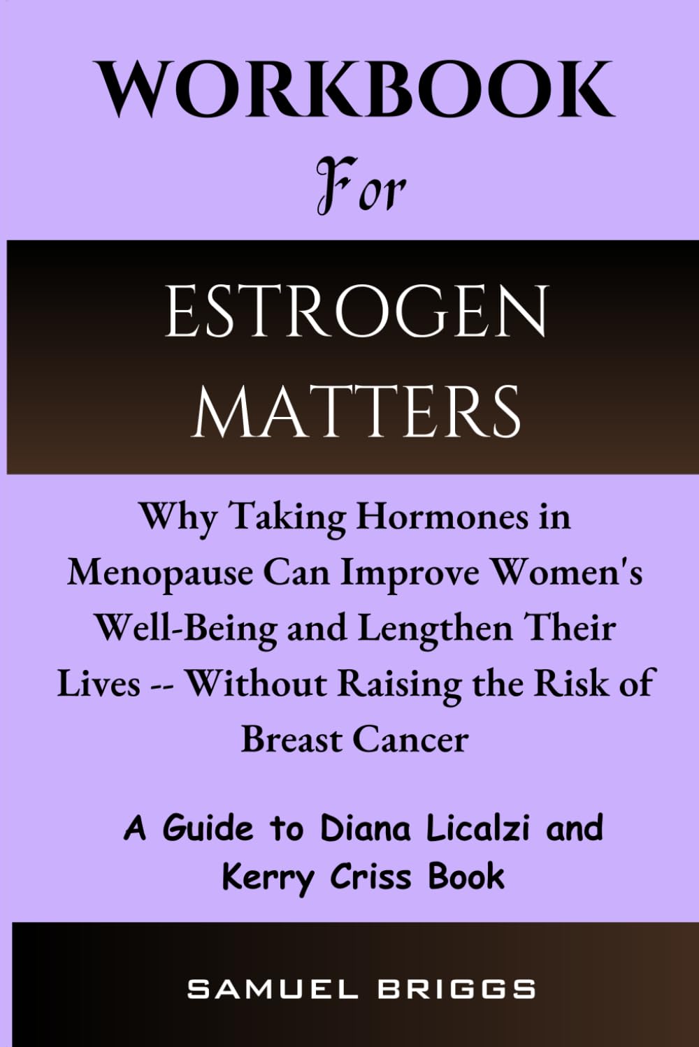 WORKBOOK FOR ESTROGEN MATTERS: Why Taking Hormones in Menopause Can ...