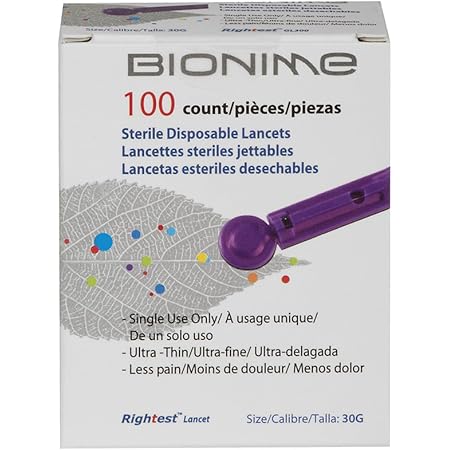 Amazon.com : Bionime Rightest GM300 Blood Glucose Monitoring Kit ...