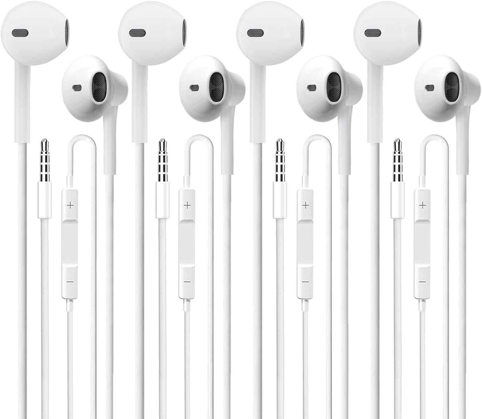 Lot de 2 écouteurs Apple pour iPhone - Écouteurs filaires Lightning ...