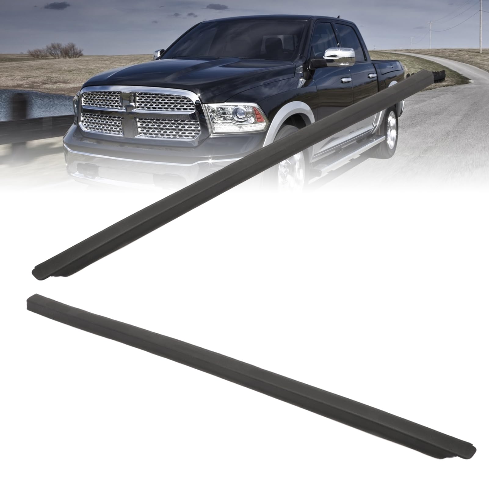 Amazon.com: Pack of 2 Front Right & Left Windshield Molding Strip Fit ...