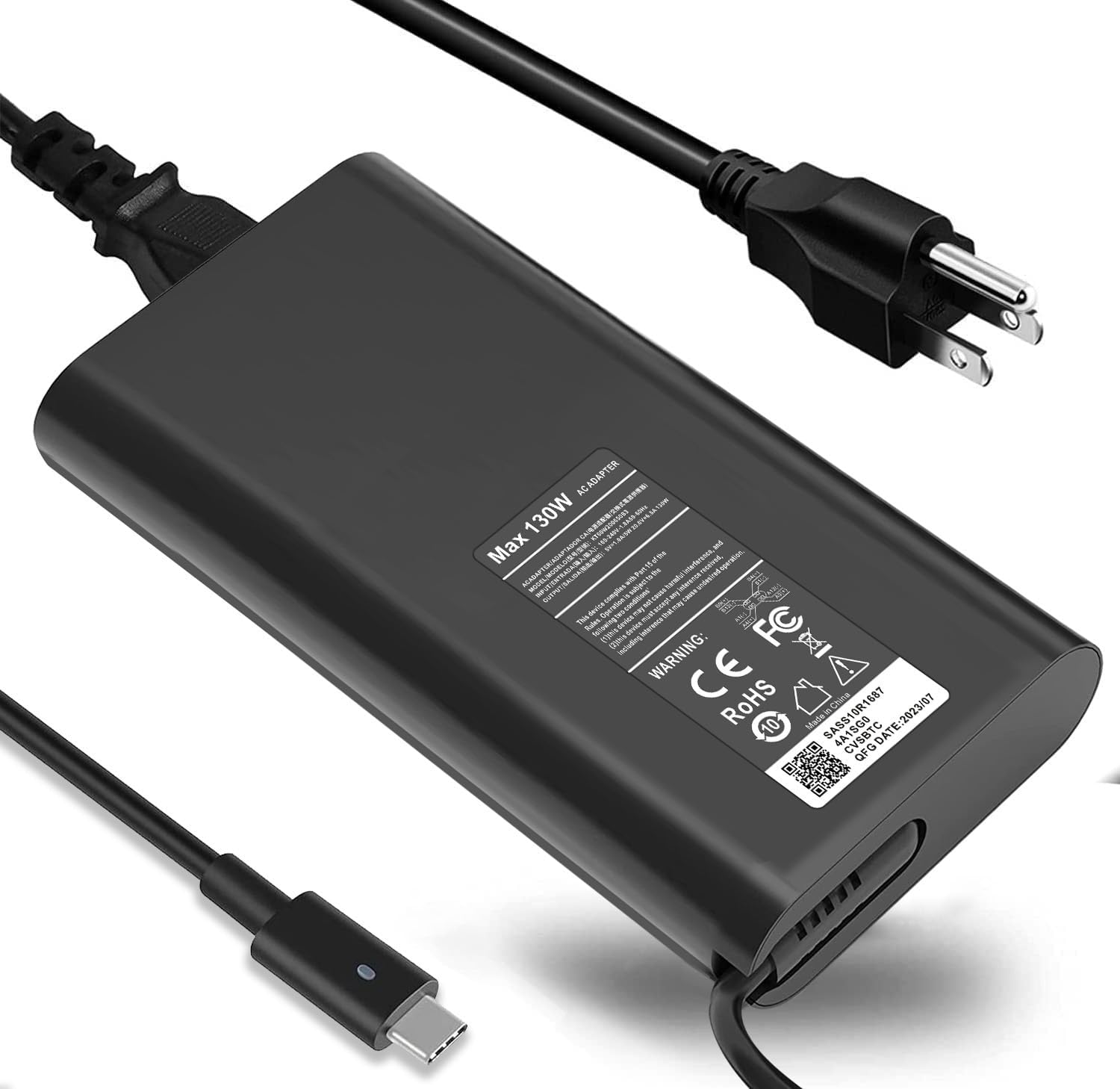 Amazon.com: 130W USB C Laptop Charger Power Adapter Cord for Precision ...