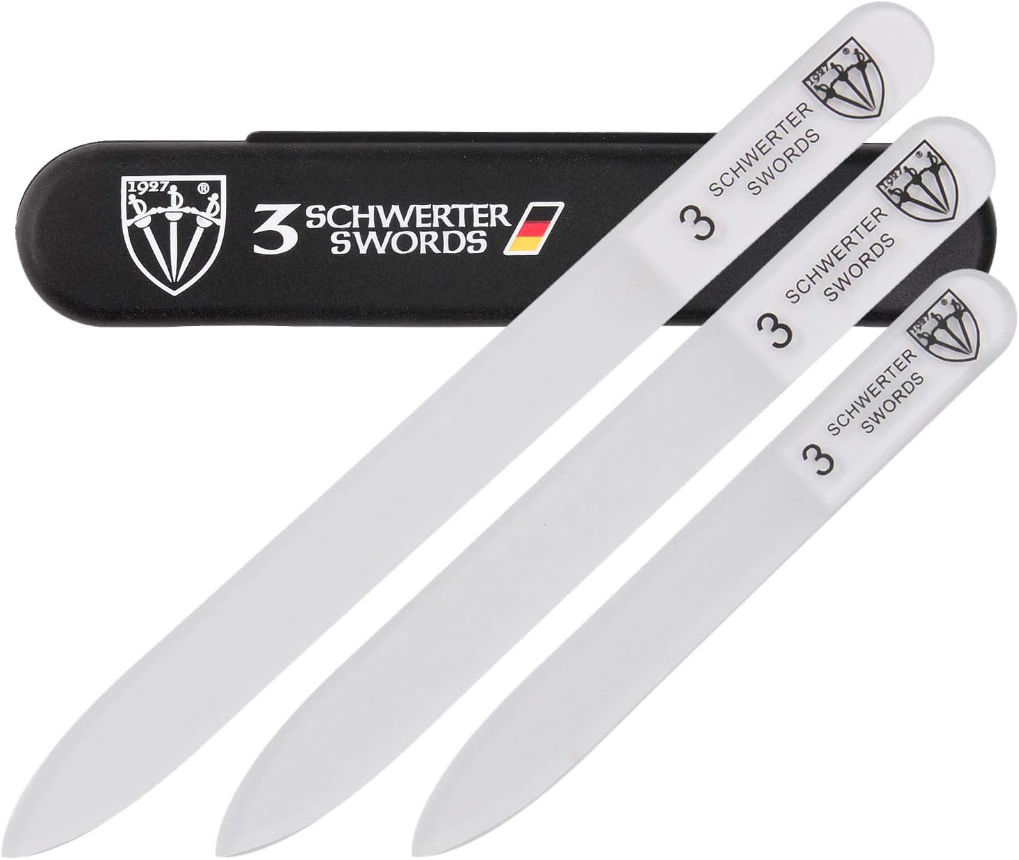 Amazon.com : 3 Swords Germany - Brand Quality Glass Nail File Set, 3 ...