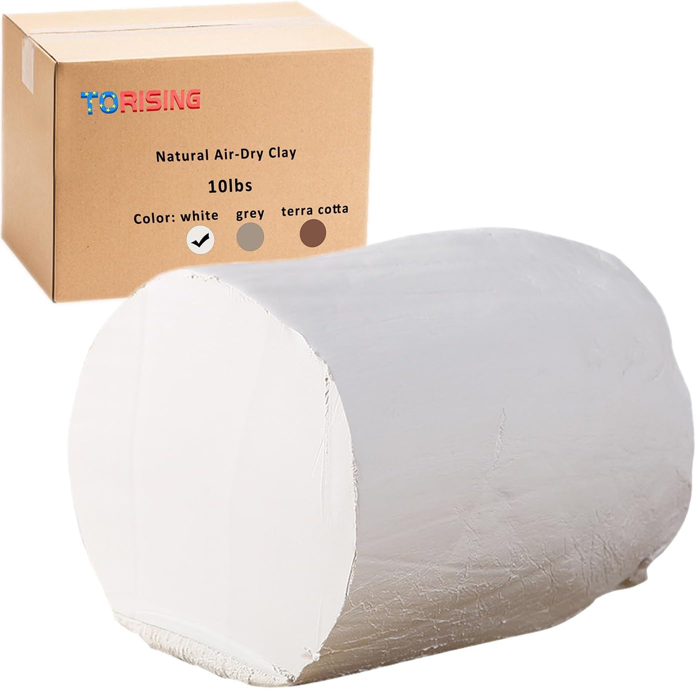 TORISING Air Dry Clay 10 LBs, Pottery Modeling Clay for All Purpose ...