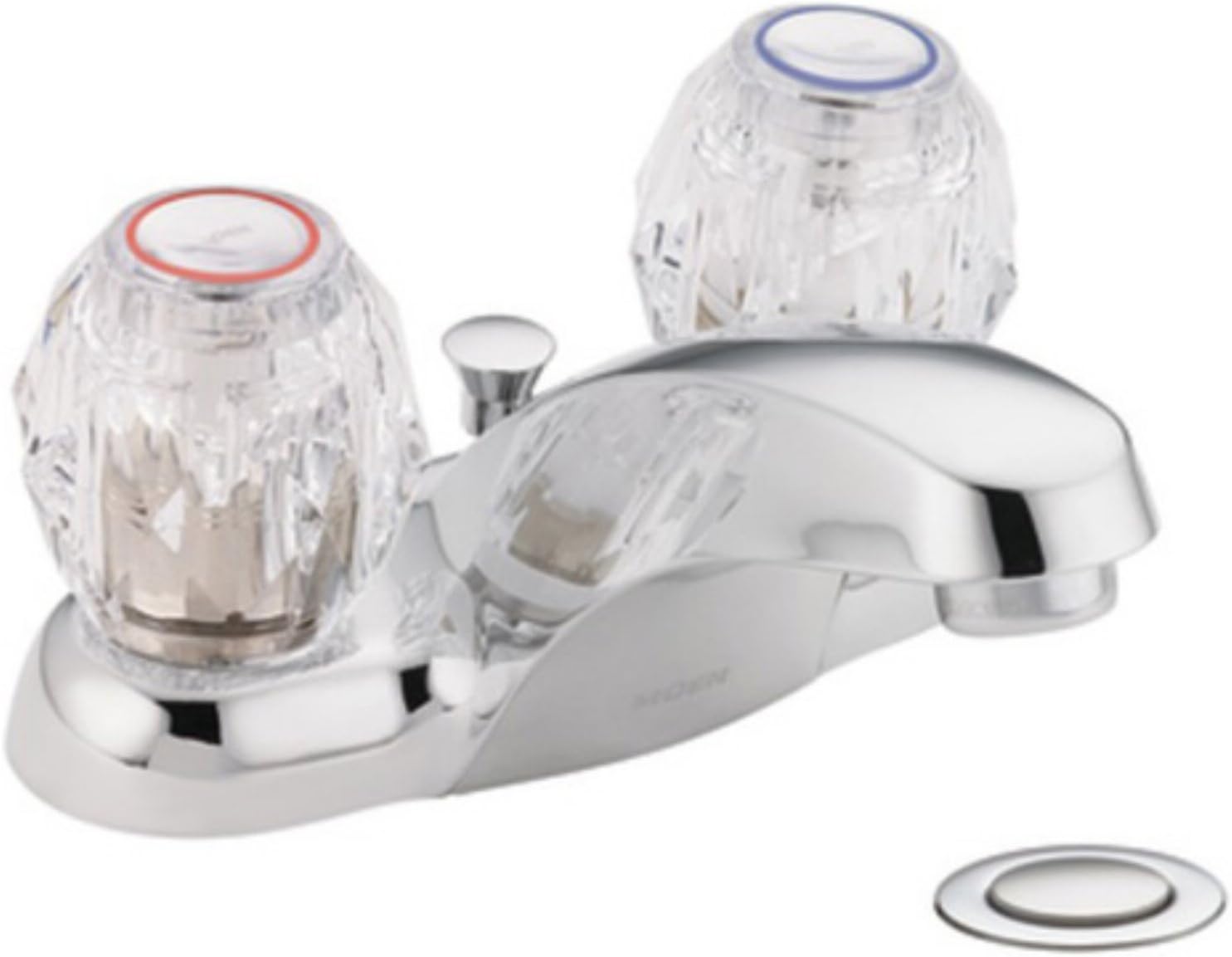 Moen 4920 Chateau Two-Handle Low Arc Bathroom Faucet, Chrome - Touch On ...